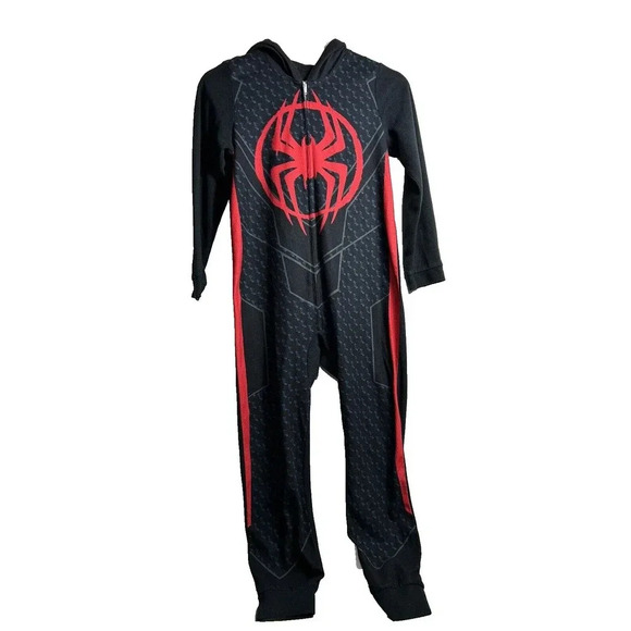 Marvel | Pajamas | Spiderman Boys Across The Spiderverse Fleece Hooded ...